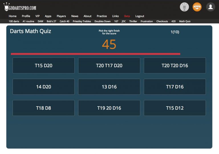 How to practice darts math - GoDartsPro - Online darts practicing games