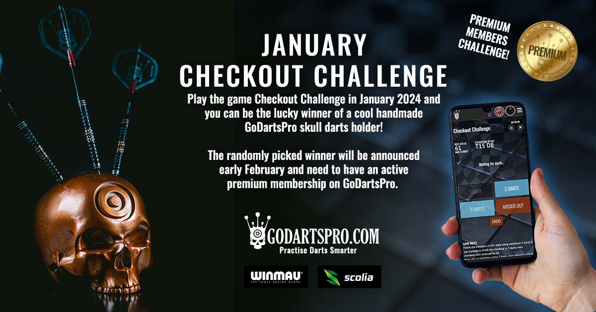 January Checkout Challenge - GoDartsPro - Online darts training games